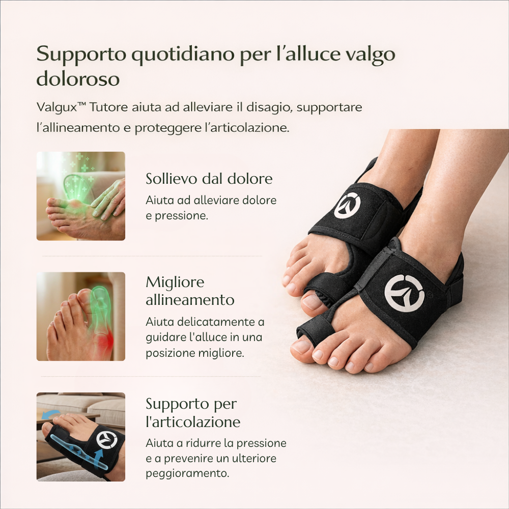 Valgux™ Tutore | Correttore dell’alluce valgo (Hallux Valgus) – Ortolex